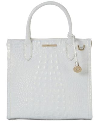 Brahmin Caroline Melbourne Embossed Leather Satchel - Macy's