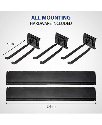 Raxgo Chair Storage Rack, Mounted Folding Chair Rack and Hanger System ...