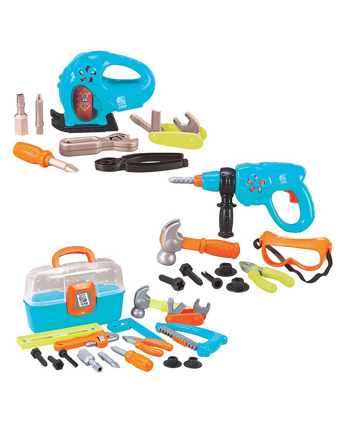 Small World Toys Child's Pretend Play Handyman Tool Set - 32 Pieces ...