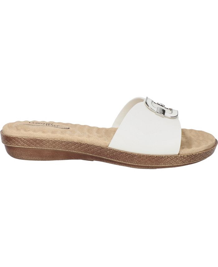 Easy Street Women's Sunshine Comfort Slide Sandals - Macy's