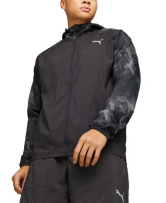 Puma Men's Run Favorite Moisture Wicking Abstract-Print Hooded Running ...