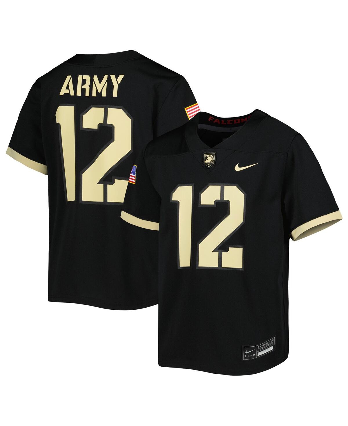 Click here for Big Boys and Girls Nike #12 Black Army Black Knigh... prices