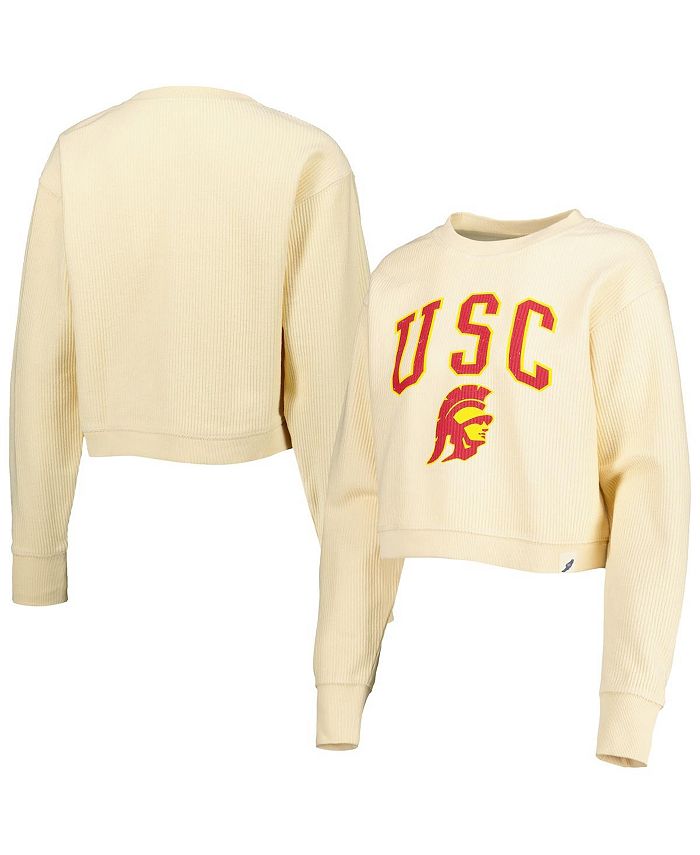 League Collegiate Wear Women's Cream Usc Trojans Classic Campus Corded ...
