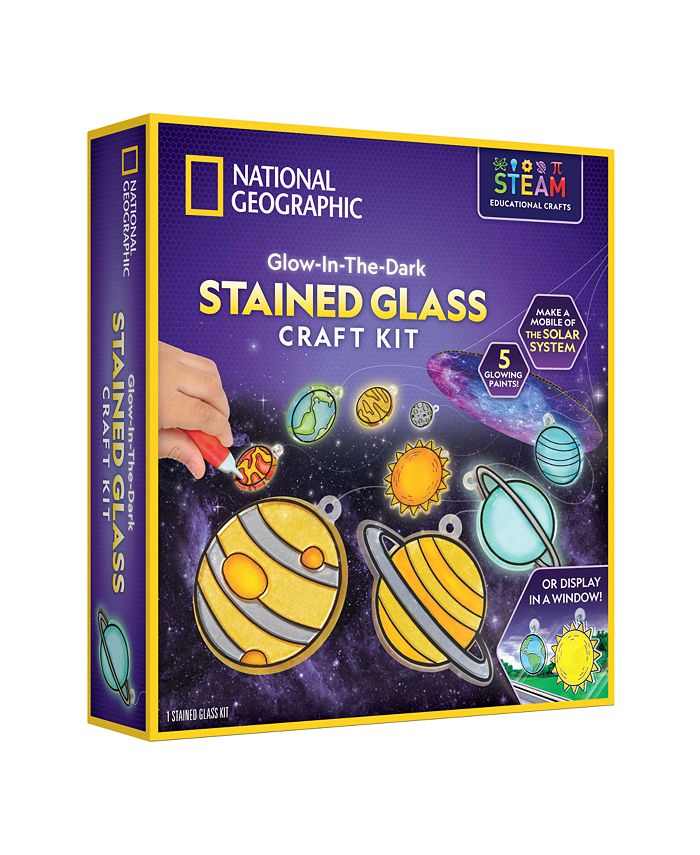 National Geographic Stained Glass Solar System Craft Kit - Macy's