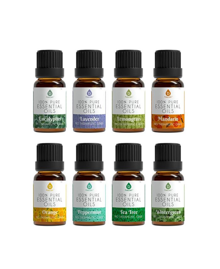 PURSONIC 8 pack of 100% Pure Essential Aromatherapy Oils - Macy's
