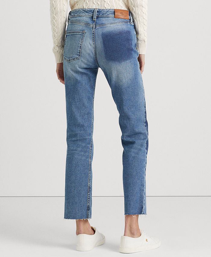 Lauren Ralph Lauren Women's High-Rise Straight Cropped Jeans - Macy's