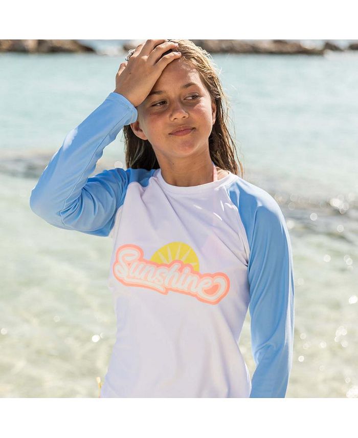 Snapper Rock Toddler, Child Girls Sunshine LS Rash Top - Macy's