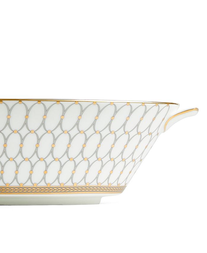 Wedgwood Renaissance Grey Open Oval Vegetable Dish - Macy's