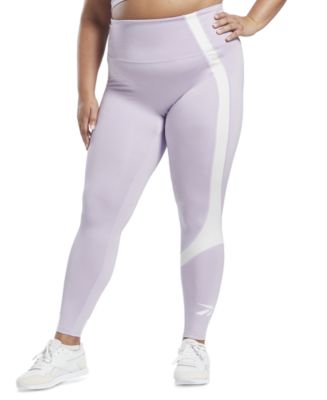 Reebok Plus Size Workout Ready High Rise Vector Leggings - Macy's