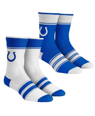Men's and Women's Rock 'Em Socks Indianapolis Colts Multi-Stripe 2-Pack ...