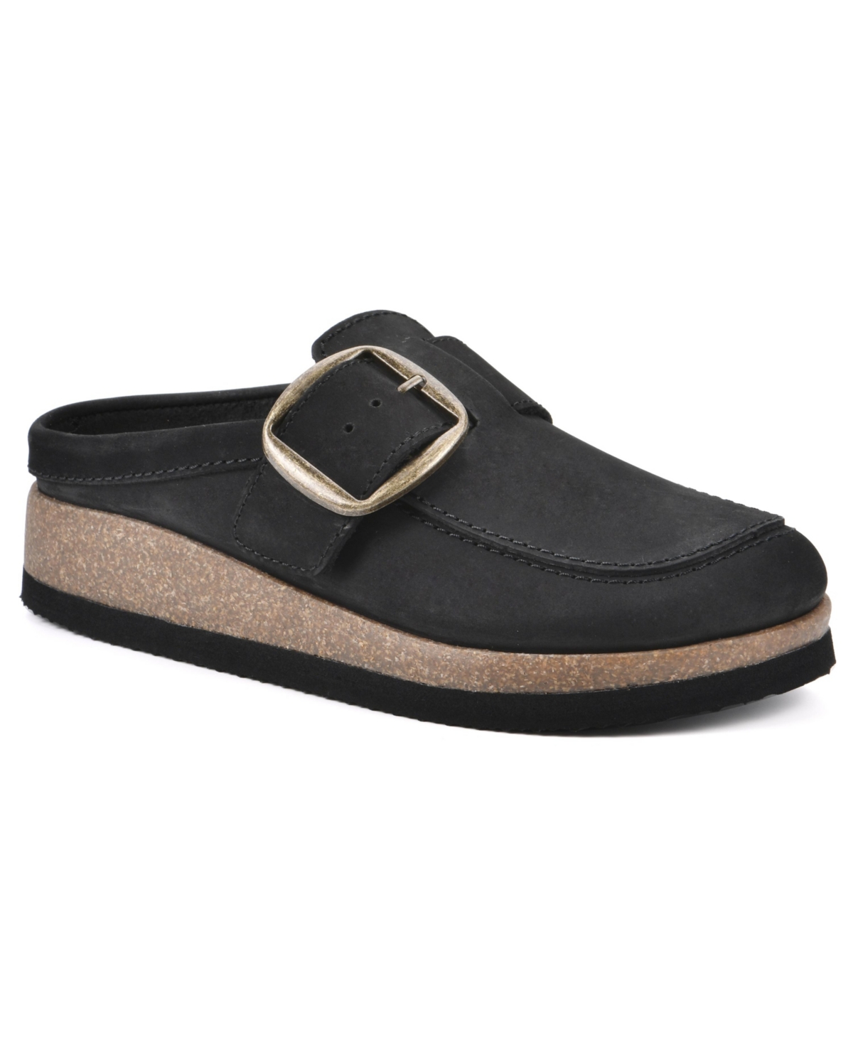 Click here for White Mountain Womens Bueno Slip On Clogs - Black prices