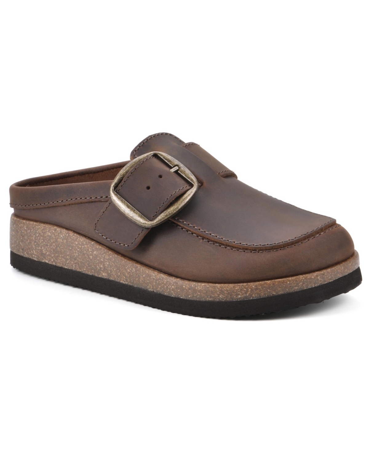 Click here for White Mountain Womens Bueno Slip On Clogs - Brown prices