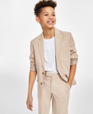Calvin Klein Big Boys Stretch Sharkskin Jacket - Macy's