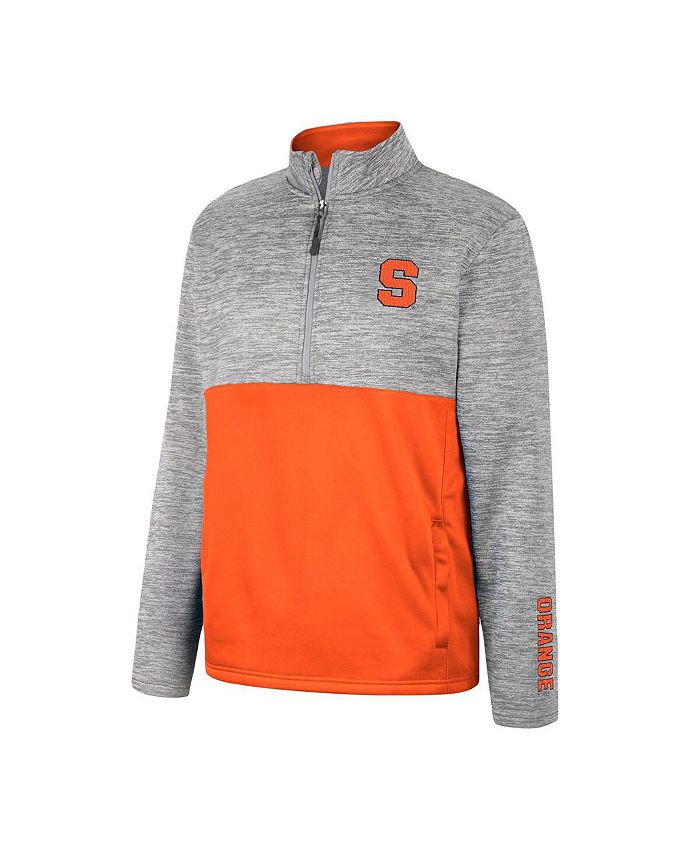 Colosseum Men's Gray Syracuse Orange John Half-Zip Jacket - Macy's