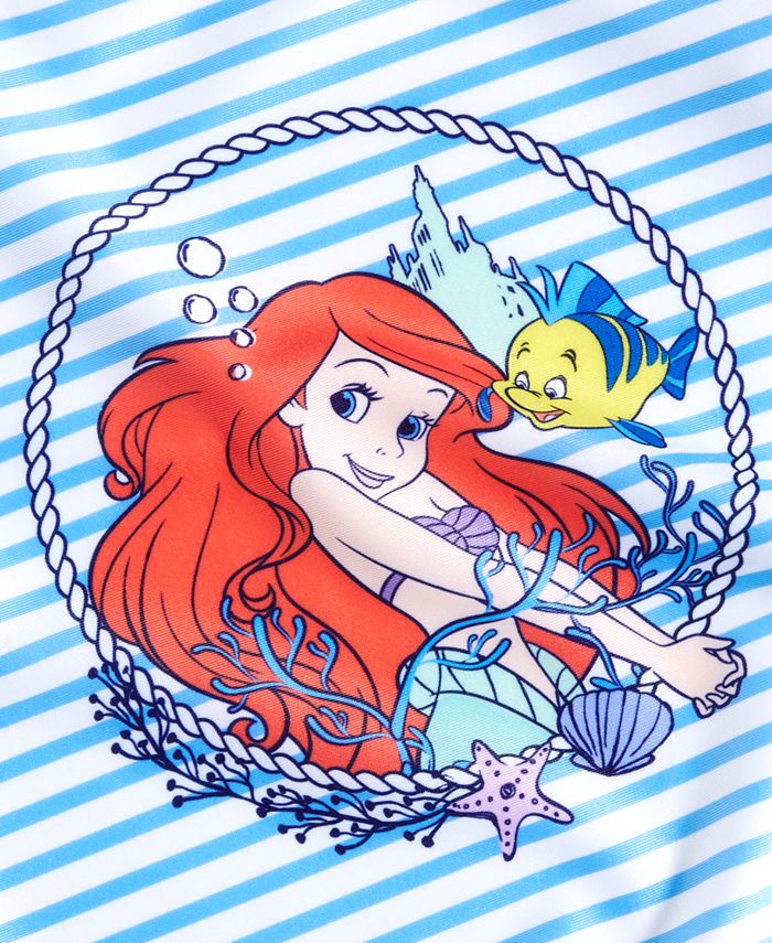 Dreamwave Toddler Girls 2-Pc. Little Mermaid Rash Guard Swimsuit - Macy's