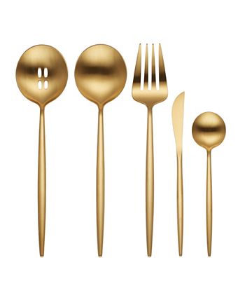 Hampton Forge Skandia Zephyr Satin 45 Piece Flatware Set - Macy's