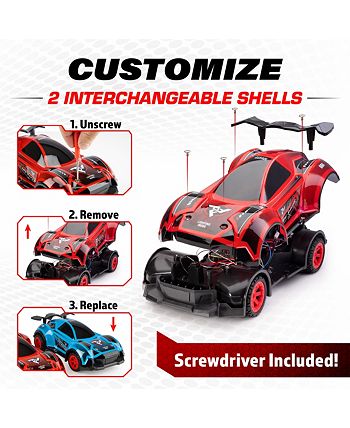 Force1 Fog Racer Remote Control Car For Kids - Red and Blue - Macy's