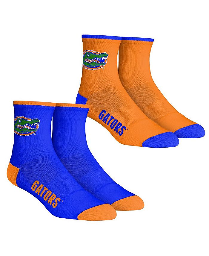 Rock 'Em Men's Socks Florida Gators Core Team 2-Pack Quarter Length ...