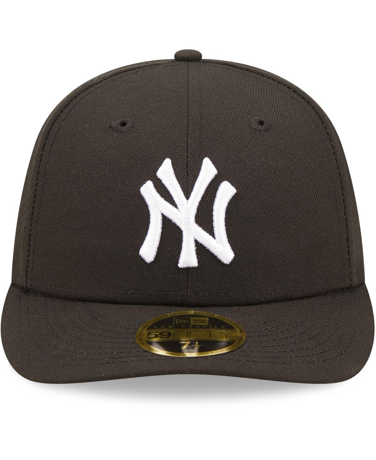 New Era Men's New York Yankees Black, White Low Profile 59fifty Fitted Hat | ModeSens