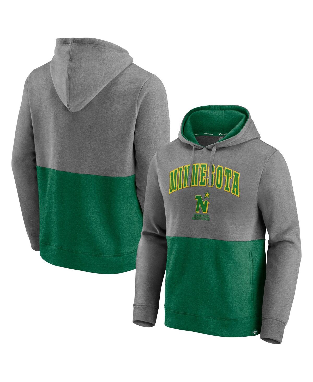 Click here for Mens Fanatics Heathered Gray and Kelly Green Minne... prices