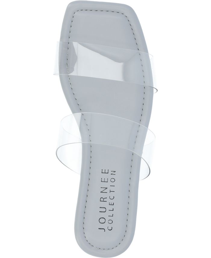 Journee Collection Women's Amata Lucite Sandals - Macy's