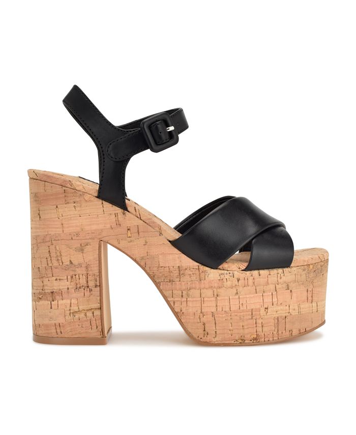 Nine West Women's Rilay Ankle Strap Platform Dress Sandals - Macy's