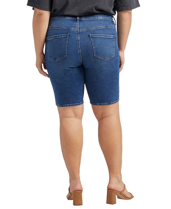 JAG Plus Size Maya Mid Rise Shorts - Macy's