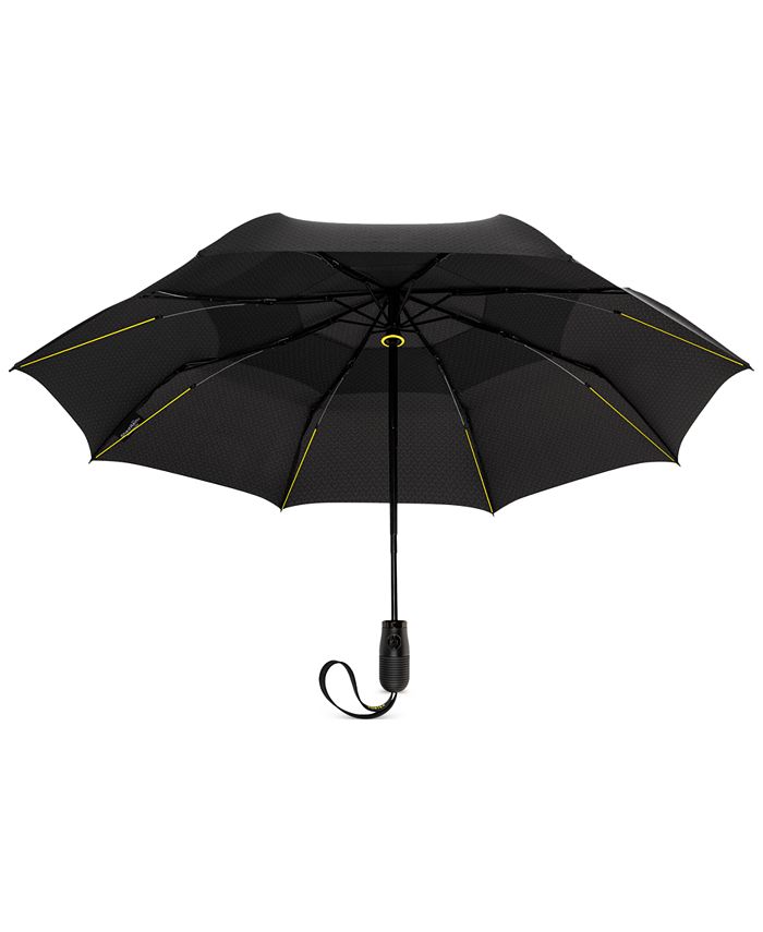 Shedrain Men's Compact Black Logo Umbrella - Macy's