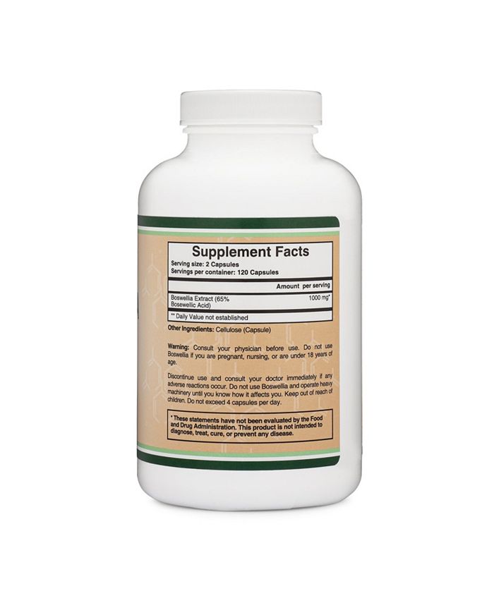 Double Wood Supplements Boswellia Extract - 240 capsules, 1000 mg ...
