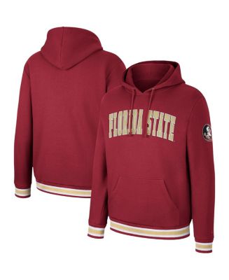 Colosseum Men's Garnet Florida State Seminoles Varsity Arch Pullover ...