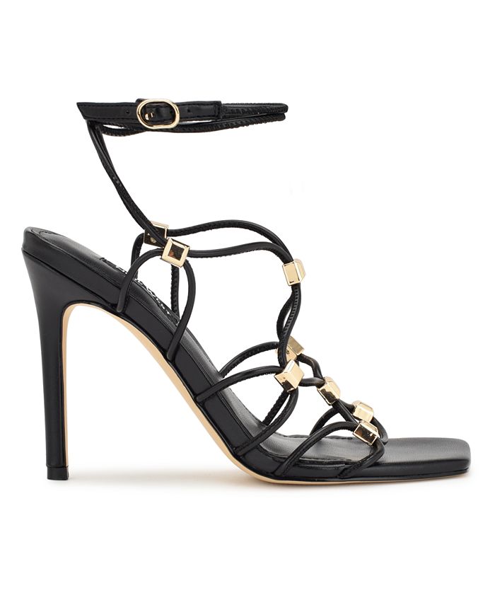 Nine West Women's Tenor Ankle Wrap Heeled Dress Sandals - Macy's