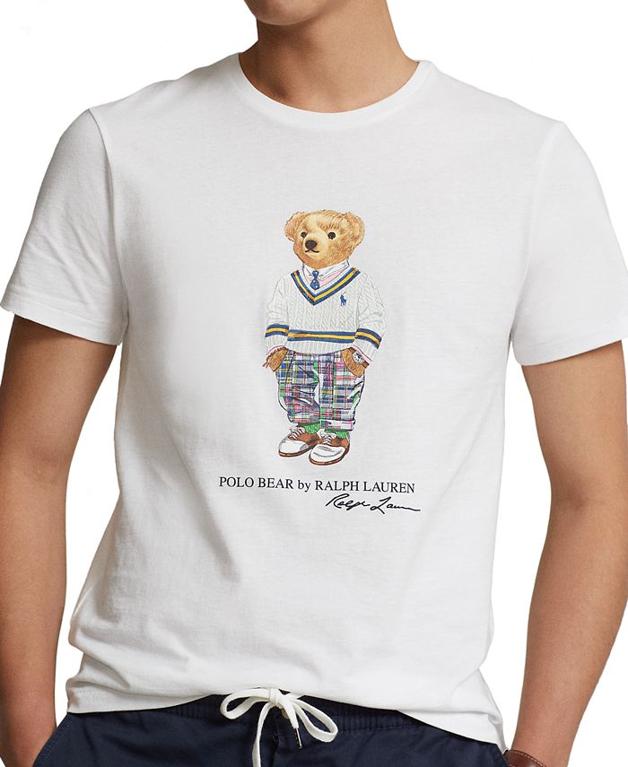 Polo Ralph Lauren Men's Classic-Fit Polo Bear Jersey T-Shirt - Macy's
