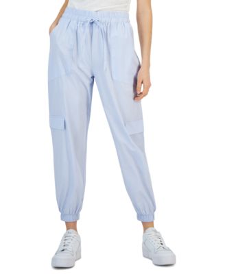 Rewash Juniors' Cotton High-Rise Pull-On Cargo Joggers - Macy's