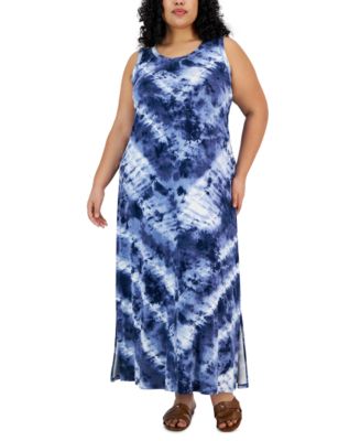 Style & Co Plus Size Printed Maxi Dress, Created for Macy's - Macy's