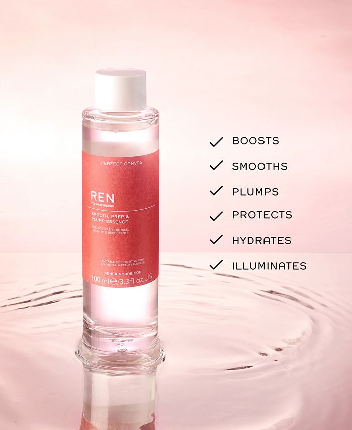 Ren Clean Skincare Perfect Canvas Smooth, Prep & Plump Essence - Macy's