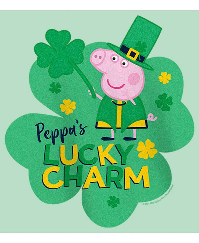 Hasbro Girl's Peppa Pig St. Patrick's Day Lucky Charm Child T-Shirt ...