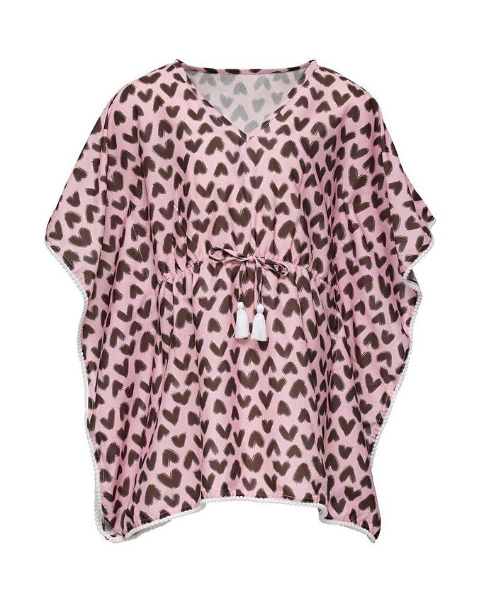 Snapper Rock Toddler, Child Girls Wild Love Batwing Cover Up - Macy's
