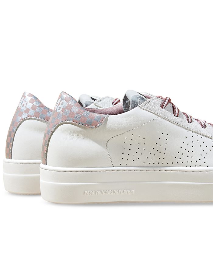 P448 Women's Thea Lace-Up Low-Top Platform Sneakers - Macy's