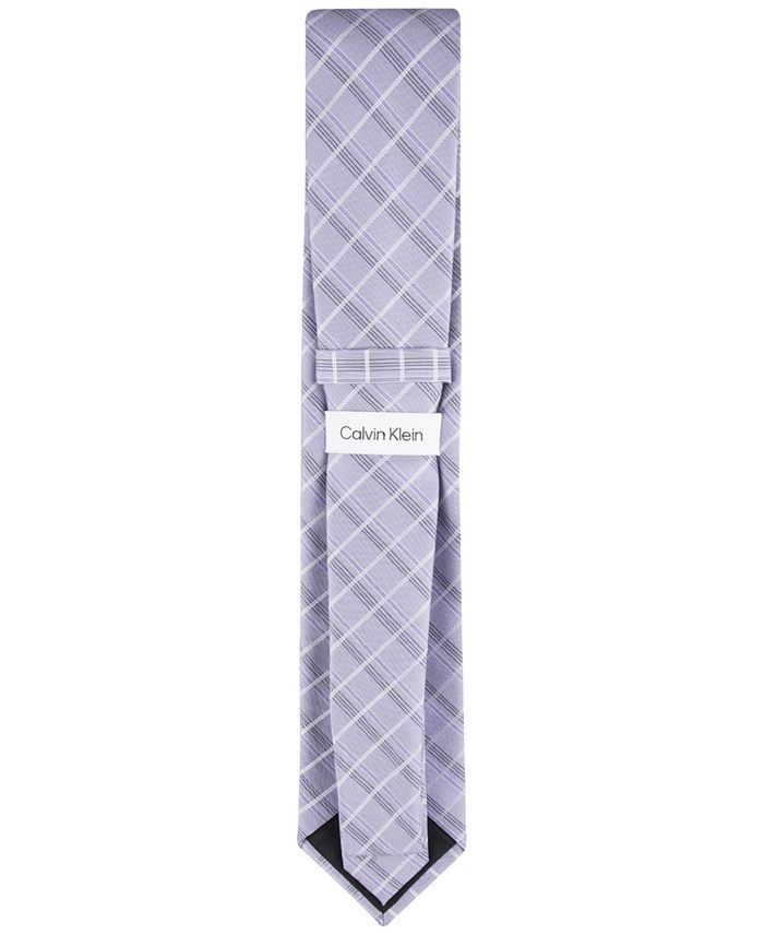 Calvin Klein Men's Feathers Check Tie & Reviews - Ties & Pocket Squares ...