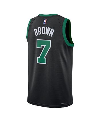 Nike Men's Jordan Jaylen Brown Black Boston Celtics Statement Edition ...