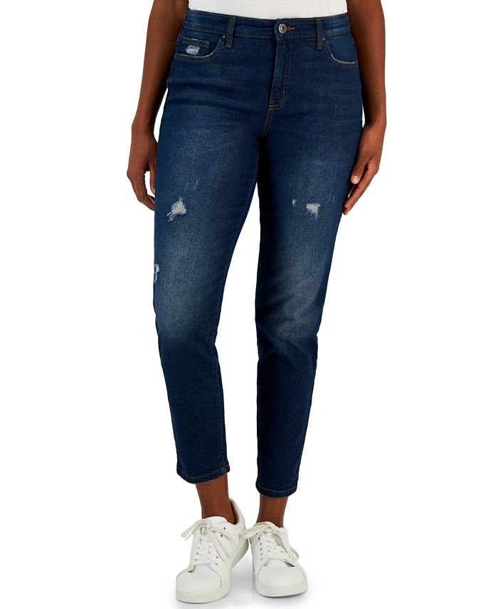Style & Co Women's Curvy-Fit Mid-Rise Skinny Jeans, Regular, Short and ...