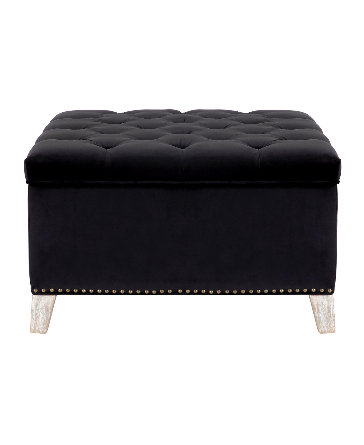 Click here for WestinTrends Square Velvet Tufted Storage Ottoman... prices