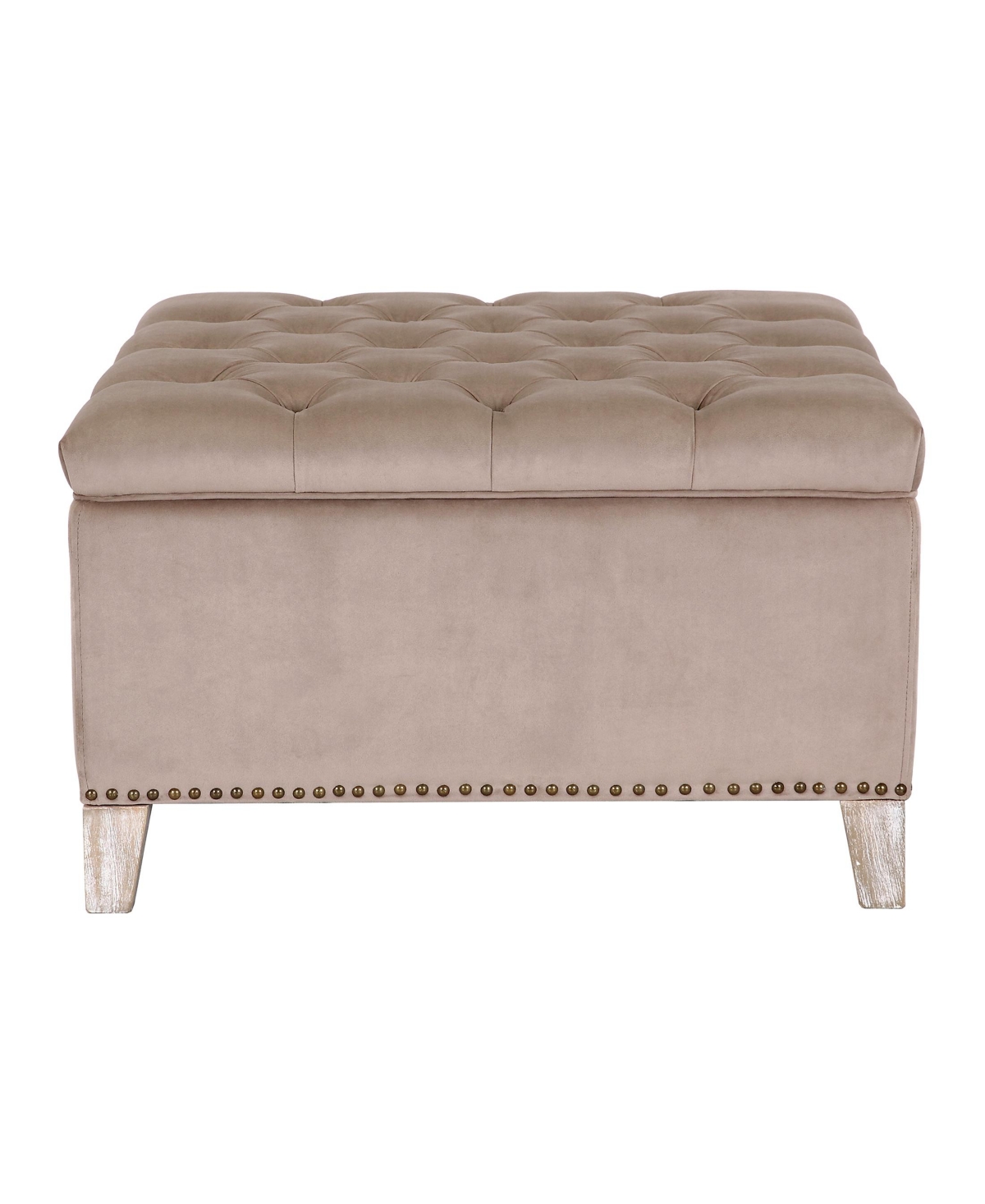 Click here for WestinTrends Square Velvet Tufted Storage Ottoman... prices