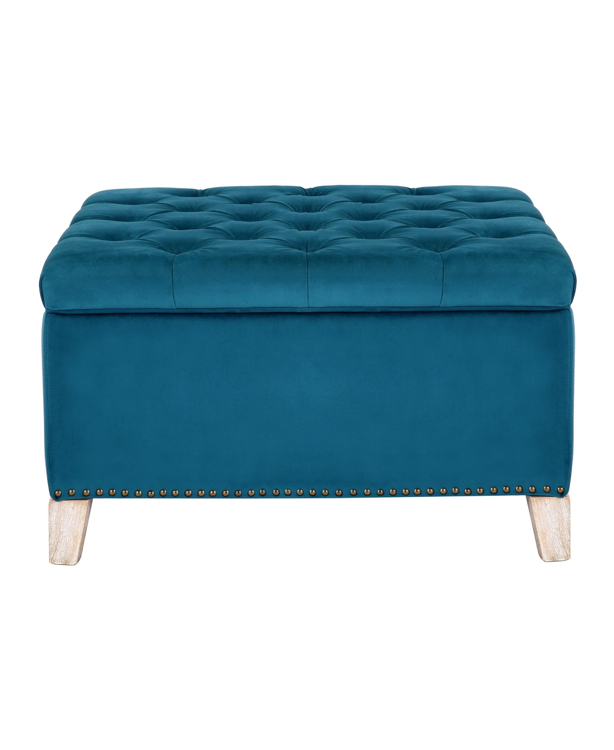 Click here for WestinTrends Square Velvet Tufted Storage Ottoman... prices
