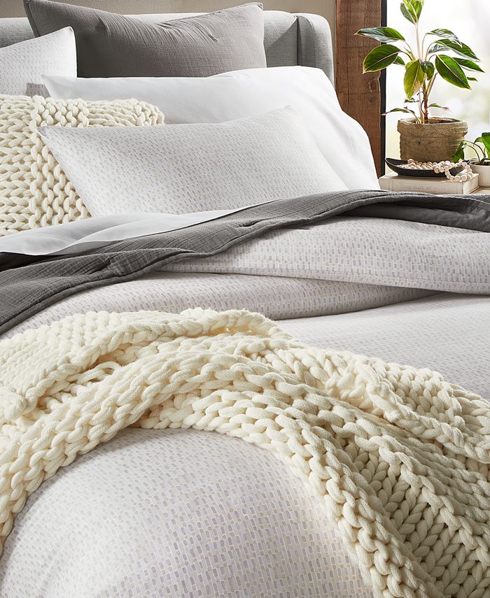 Oake Paint Check 2-Pc. Comforter Set, Twin, Created for Macy's - Macy's