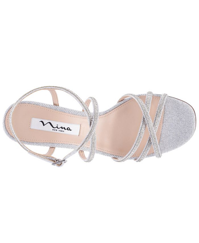 Nina Women's Anna Embellished Evening Sandals - Macy's