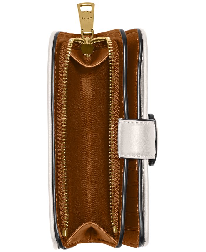 COACH Tabby Smooth Leather Medium Snap-Closure Wallet - Macy's