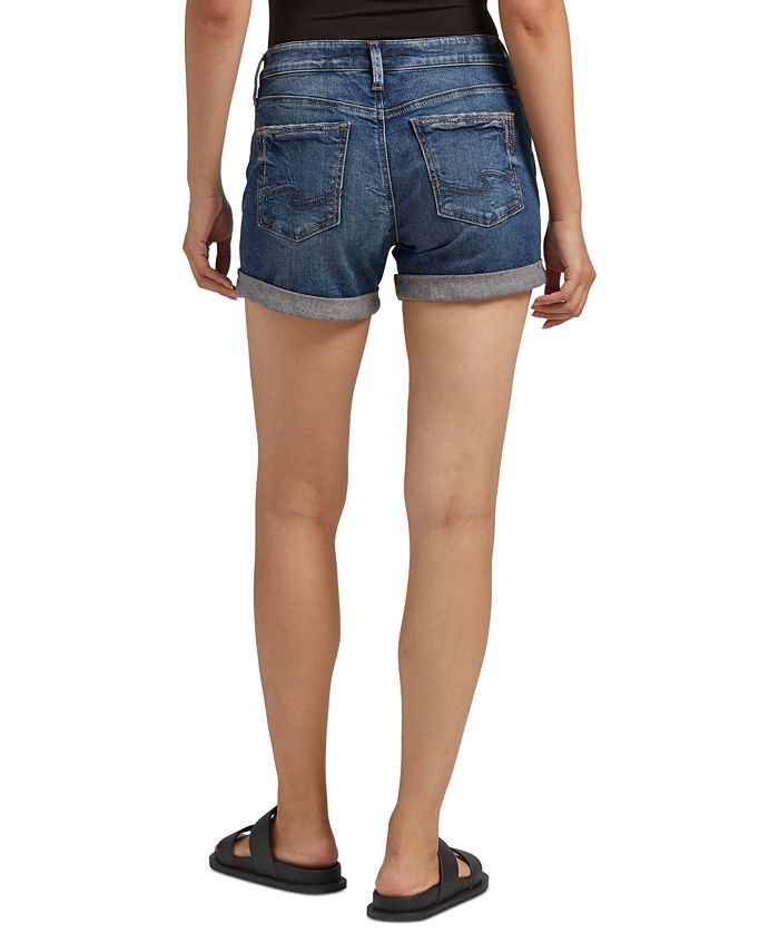 Silver Jeans Co. Women's Boyfriend Mid Rise Denim Shorts - Macy's