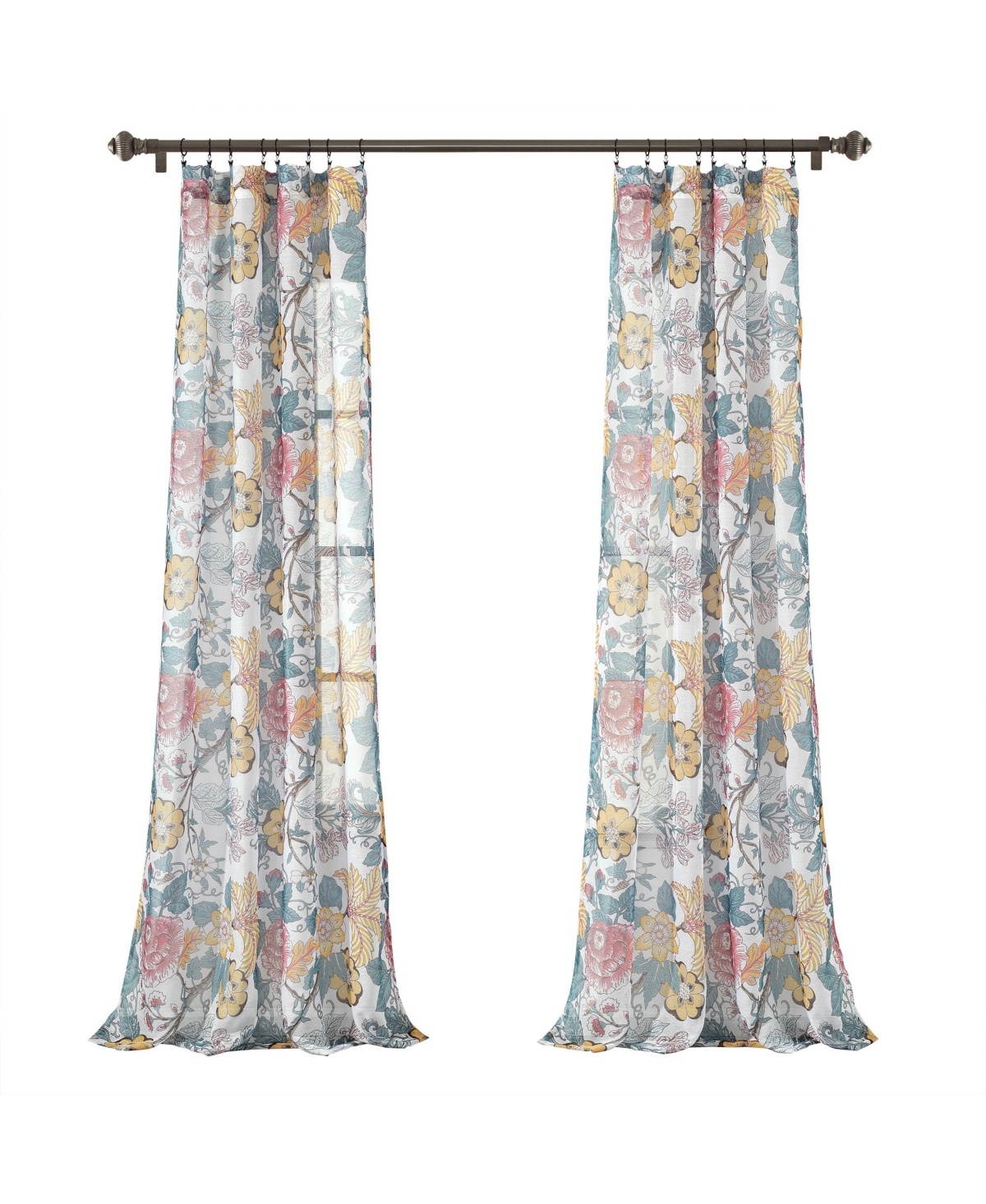 Click here for Lush Decor Sydney Sheer Window Curtain Panels Pair... prices