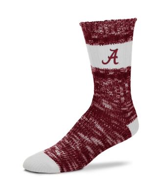 Women's For Bare Feet Alabama Crimson Tide Alpine Stripes Crew Socks ...